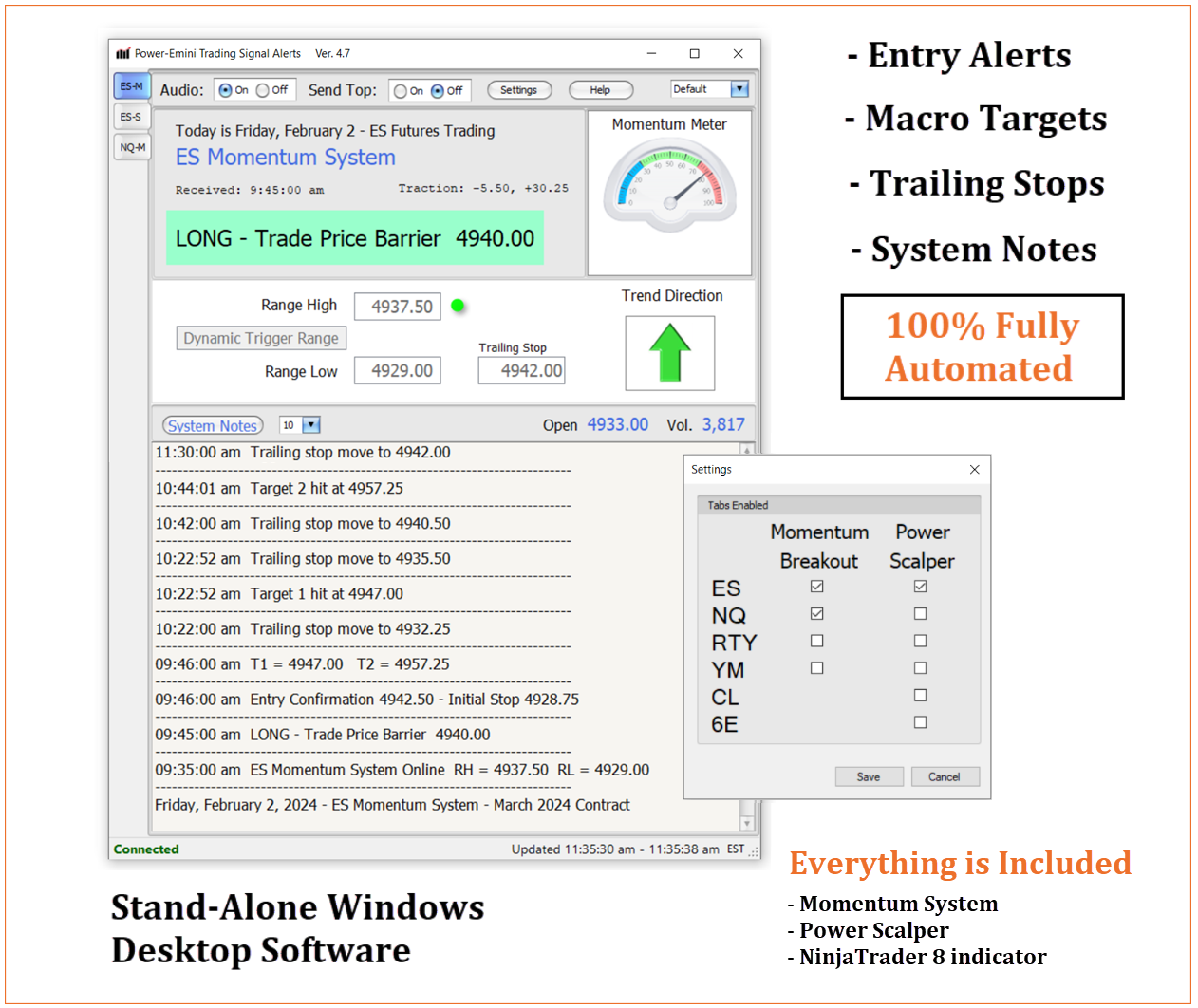 Power Emini – Futures Daytrading Alert Software – Profitable E-Mini Trading
